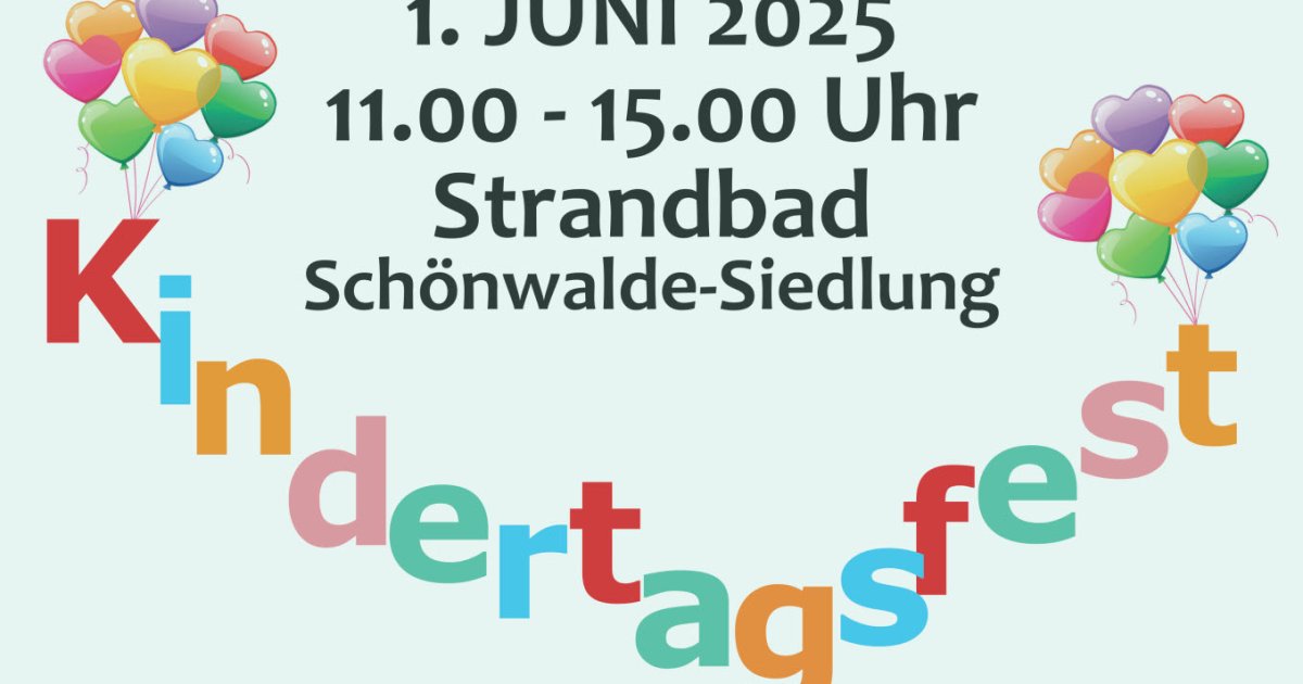 Kindertagsfest am 1. Juni 2025 – Ein kunterbunter Tag für die ganze ...