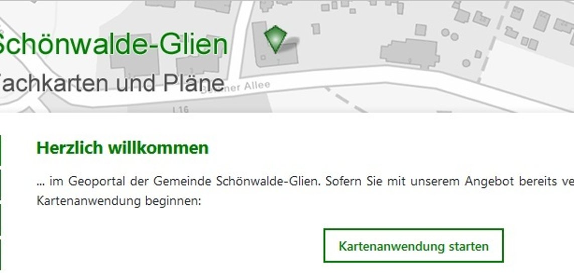 Geoportal der Gemeinde Schönwalde-Glien online verfügbar | Schönwalde-Glien